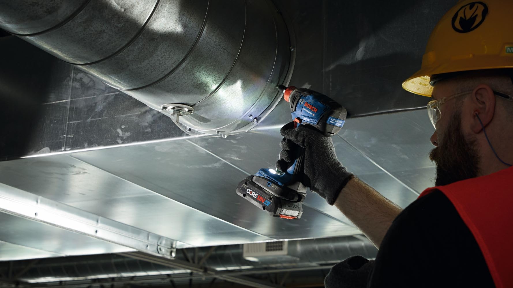 BOSCH GDX18V-1860CN 18V Connected-Ready Two-In-One 1/4 In. and 1/2 In. Bit/Socket Impact Driver/Wrench (Bare Tool)