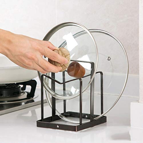 BHVXW Kitchen Spoon Holder Pot Lid Holder Storage Box Pot Lid Holder Storage Pot Lid Spoon Holder Tableware Storage Rack