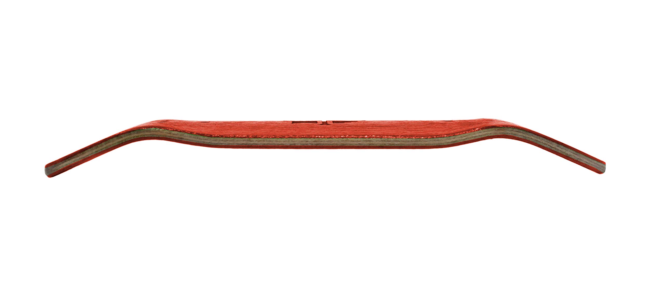 Teak Tuning Wooden Fingerboard Carlsbad Cruiser Deck, Cherry Red - 34mm x 100mm - Handmade, Pro Shape & Size - Five Plies Wood Veneer - Includes Prolific Foam Tape