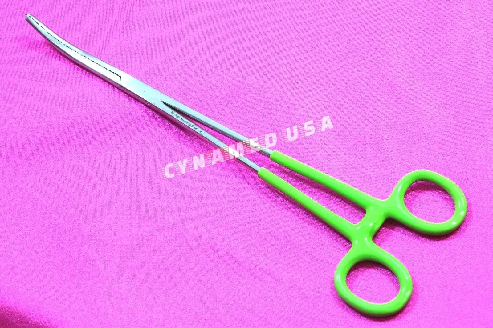 German Stainless Curved Forceps, Hemostat Forceps clamp 10" (Cynamed Brand) … … … …