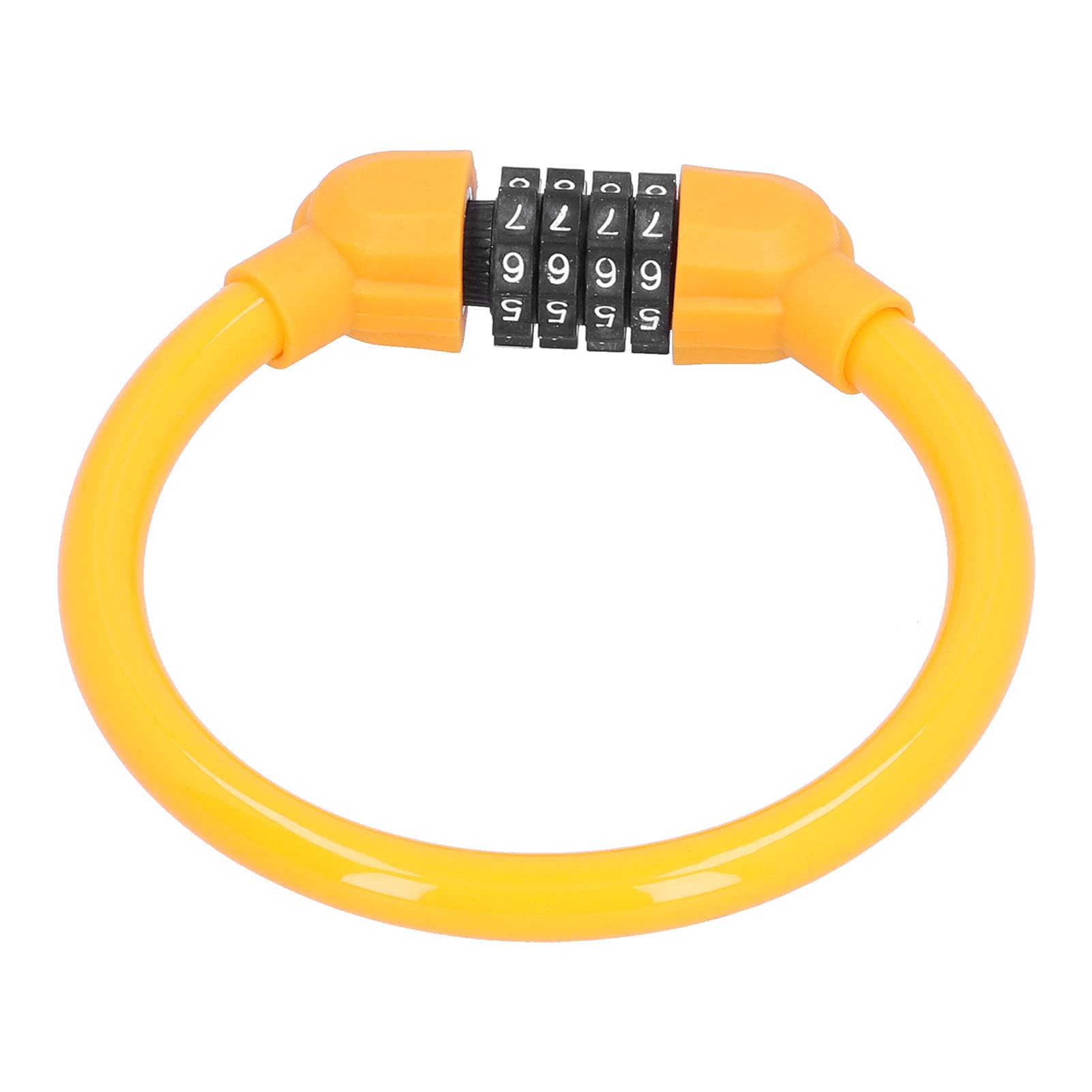 Bike Lock Cable, Anti Theft Bike Lock Bicycle Cable Locks High Security for Cycling for Outdoors(Orange)