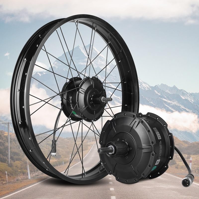 BAFAGN 48V 750W Ebike Conversion Kit for 26"Snow Fat-Tire Bike,Rear Wheel Brushless Hub Motor Fat Tire Electric Bicycle Conversion Kit with LCD Display(No Battery)