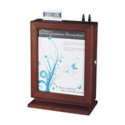 Safco Products 4236MH Customizable Wood Suggestion Box, Mahogany