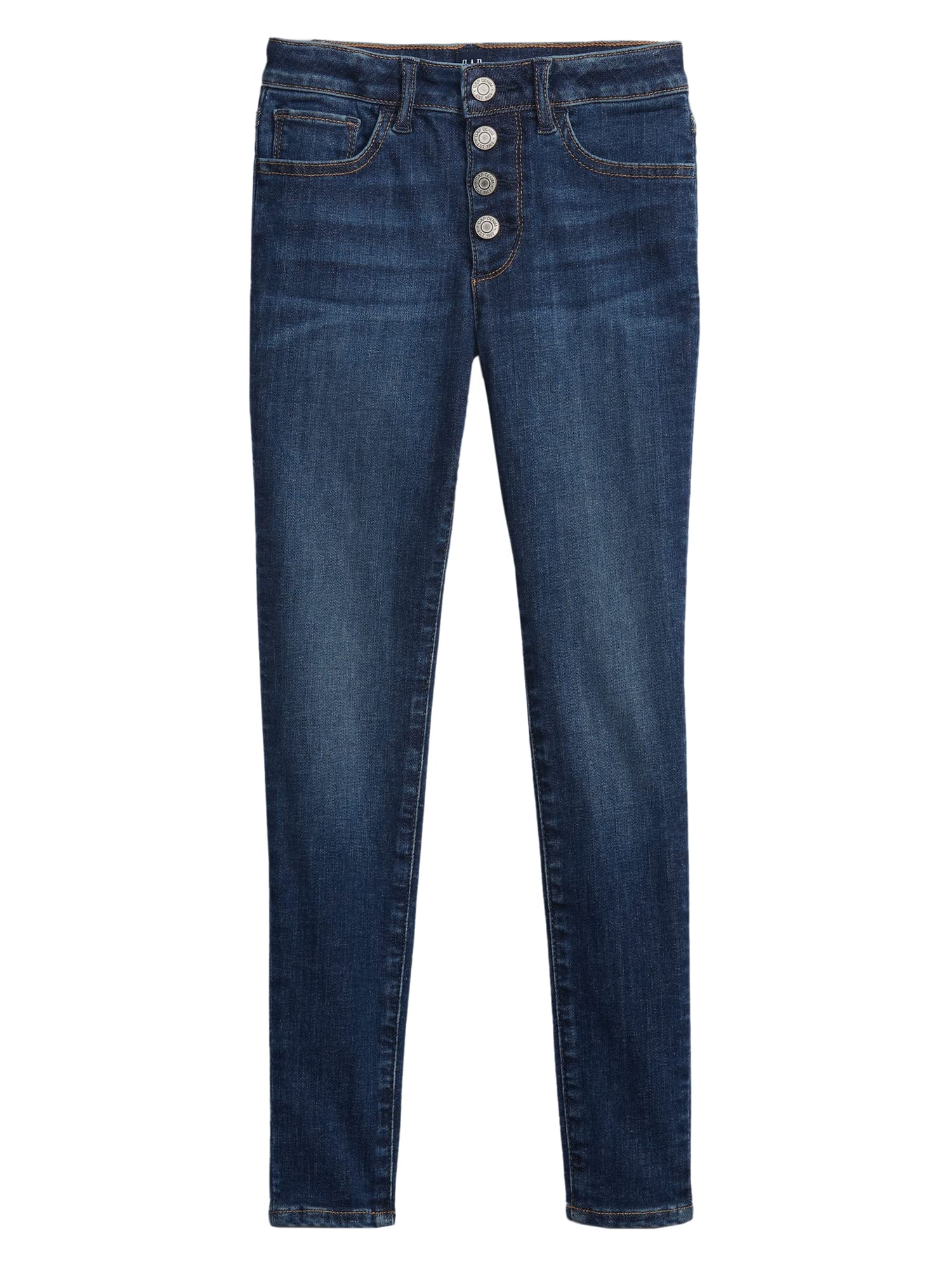 GAP Girls High Rise Fit Jegging Jeans, Dark Wash, 8 US