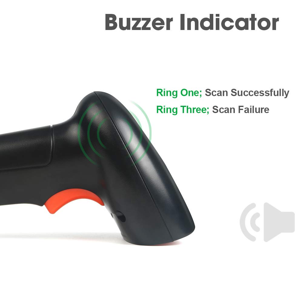 Handheld USB Barcode Scanner Wired Automatic 1D Bar Code Reader for Supermarket, Convenience Store, Warehouse
