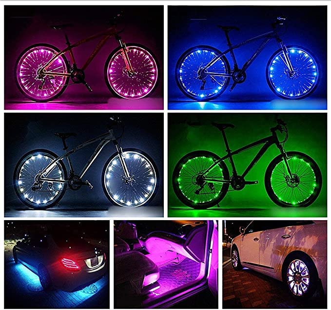 Iyicuus Tow Sets Battery Powered LED Strip Lights, 9.8ft 24-Keys Remote Controlled, DIY Indoor and Outdoor Decoration (2)