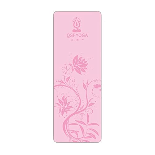 DOUBAO Non-slip Suede Printed Yoga Mats Portable Travel Pad for Fitness Pilates Gym Exercise Sport Multiple Uses Mat Blankets 1.5mm (Color : E)