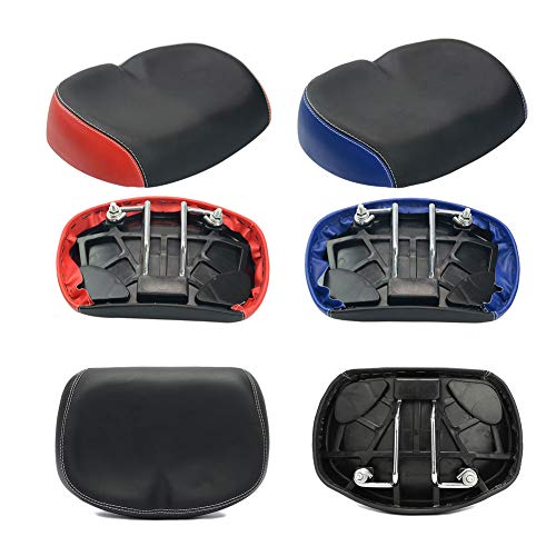 Bike Seat, Wide Large Bicycle Saddle, Ergonomic Universal Replacement Bike Seat Comfortable Bicycle Saddle Pads Waterproof Shock (Black)