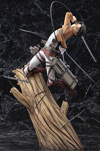 Kotobukiya Attack on Titan: Levi (Renewal Package Version) ArtFX J Statue, Multicolor
