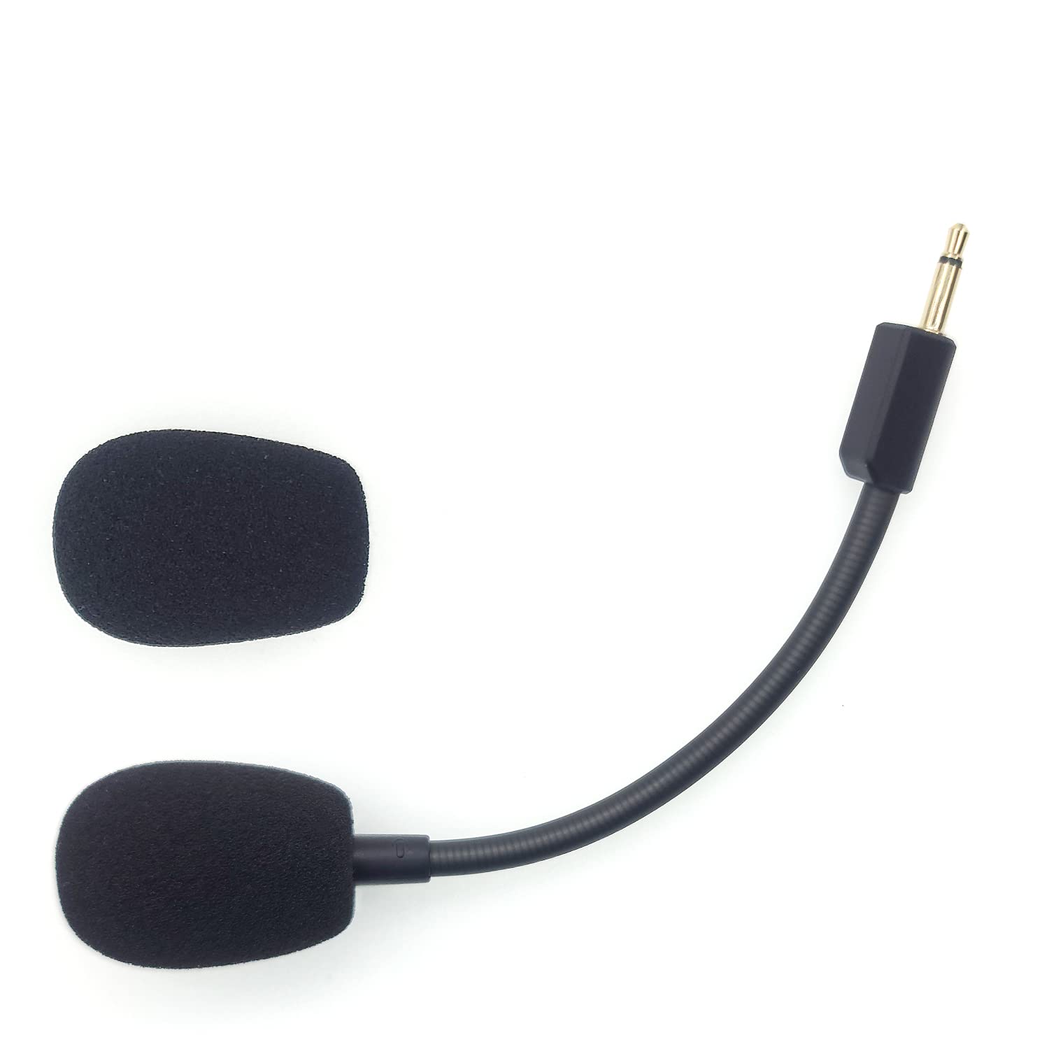 Mic Replacement Fits for Razer BlackShark V2,V2 Pro,V2 Special Edition Wireless Gaming Headsets, Noise Cancelling 3.5mm Jack BOOM BlackShark PC Game sound Microphone Set with 2 Pcs Foam Covers