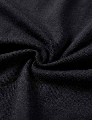 CRZ YOGA Pima Cotton Cropped Tank Tops for Women Workout Crop Tops High Neck Sleeveless Athletic Gym Shirts Black Medium