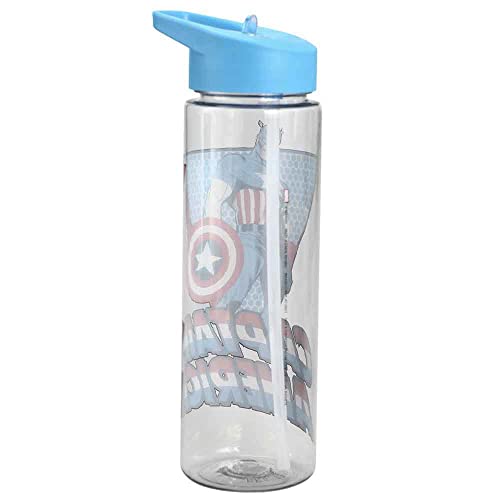 Marvel Comic Book Captain America 24 oz. UV Plastic Water Bottle