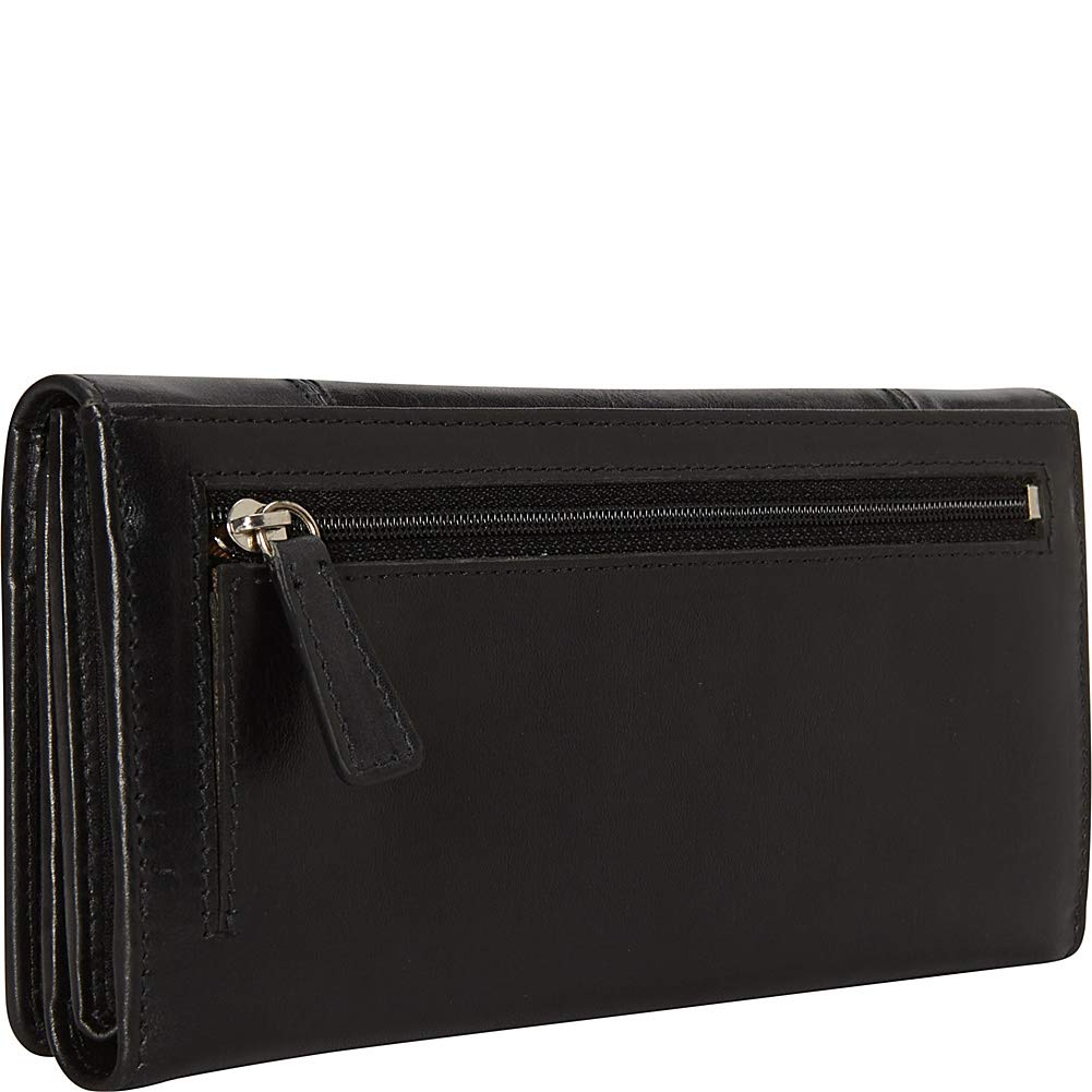 Mancini Leather Goods RFID Secure Trifold Wallet (Cognac)