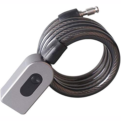 Blacklight Bike Chain Lock, Waterproof Anti-Theft Smart Touch Fingerprint Recognition Lock, USB Charging Bike Lock for Bicycles, Mountain Bikes, Keyless Lock