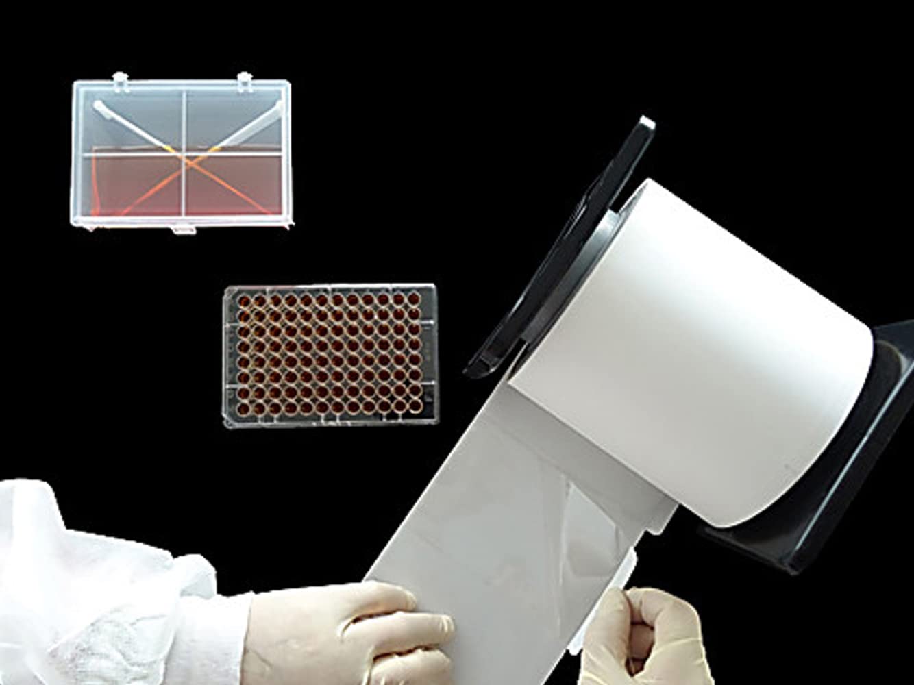 Excel Scientific SealPlate 100-SEAL-PLT Polyester Sealing Film for ELISA, Incubation, and Storage, Non Sterile (Pack of 100)