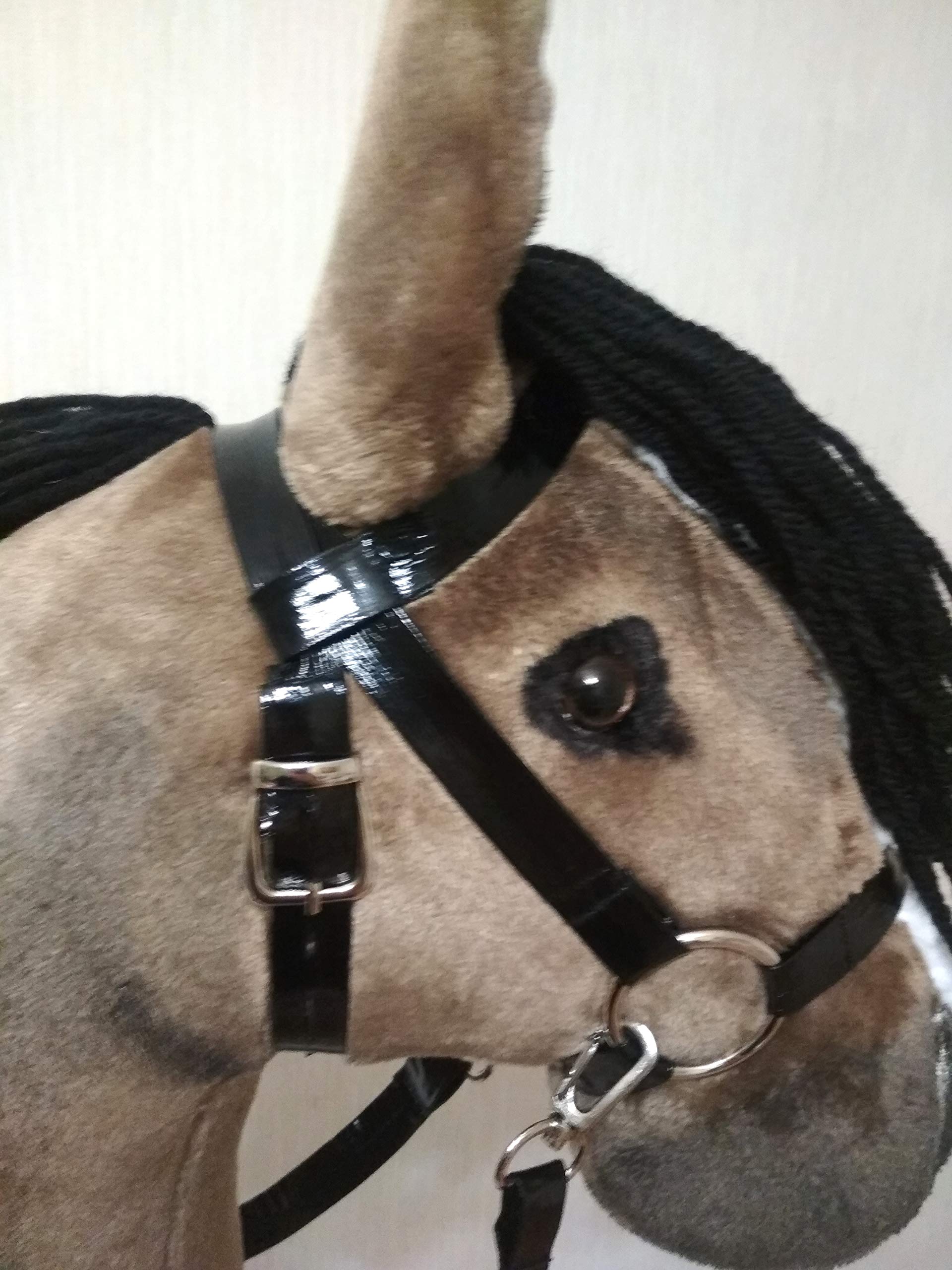 Hobby horse for kids A4 Chestnut hobby horse on stick