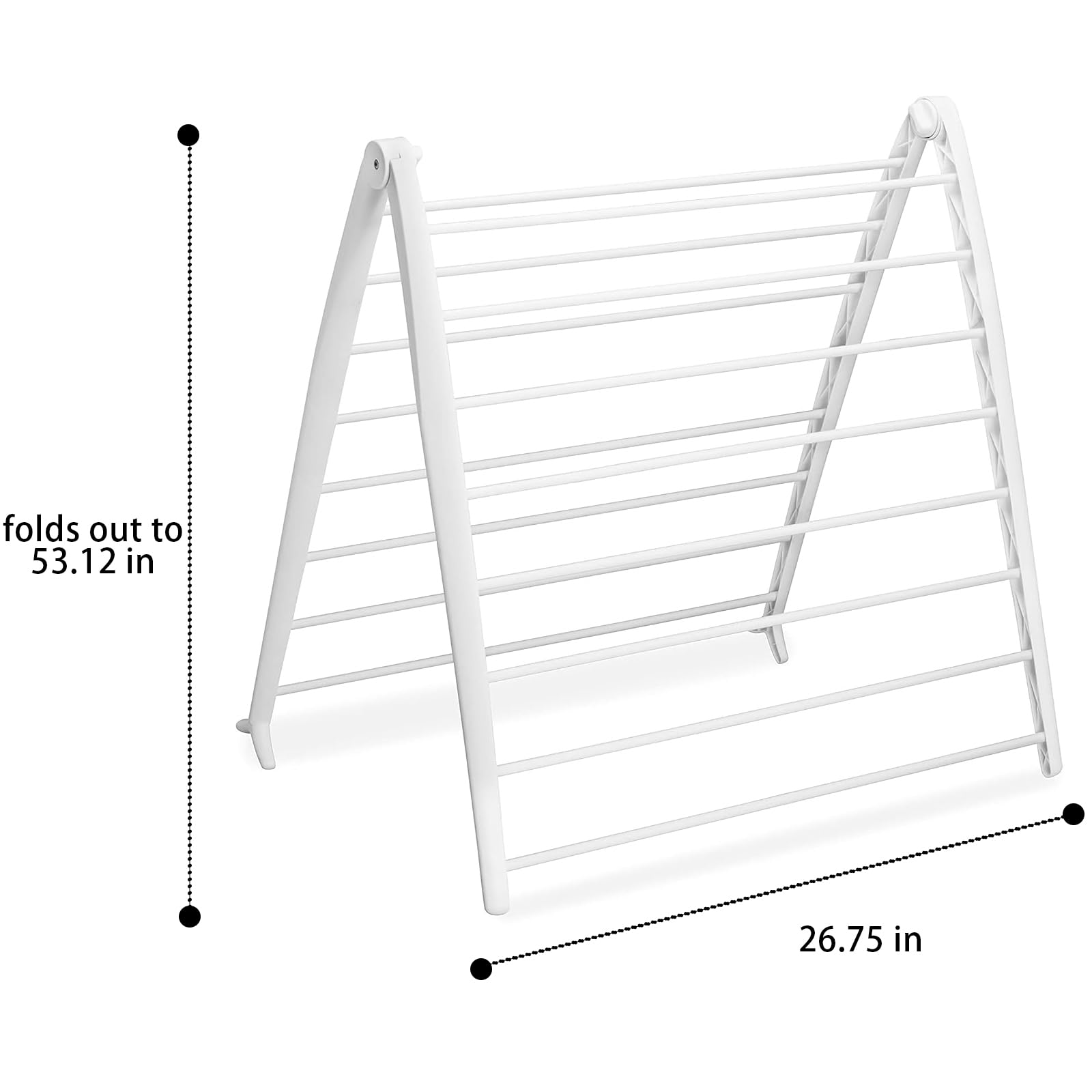 Clothes Drying Rack Foldable,Drying Rack Clothing,Laundry Drying Rack,Pool Towel Rack Outdoor Space-Saving for Bathroom Balcony White