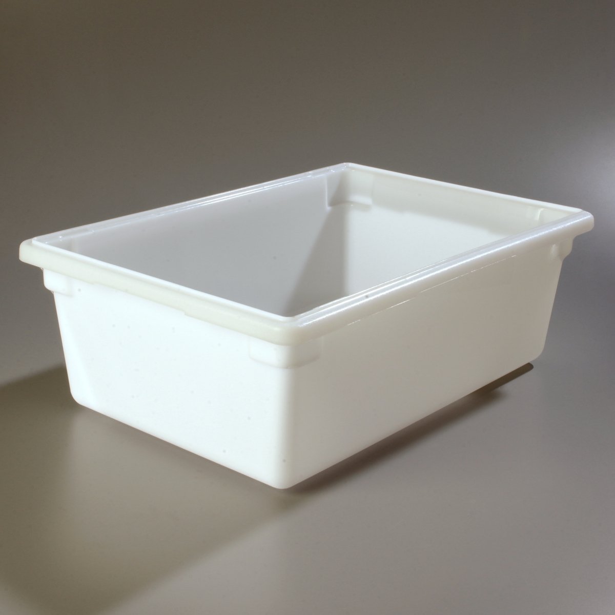 Carlisle FoodService Products Storplus Food Storage Container with Stackable Design for Catering, Buffets, Restaurants, Polyethylene (Pe), 12.5 Gallon, White, (Pack of 4)