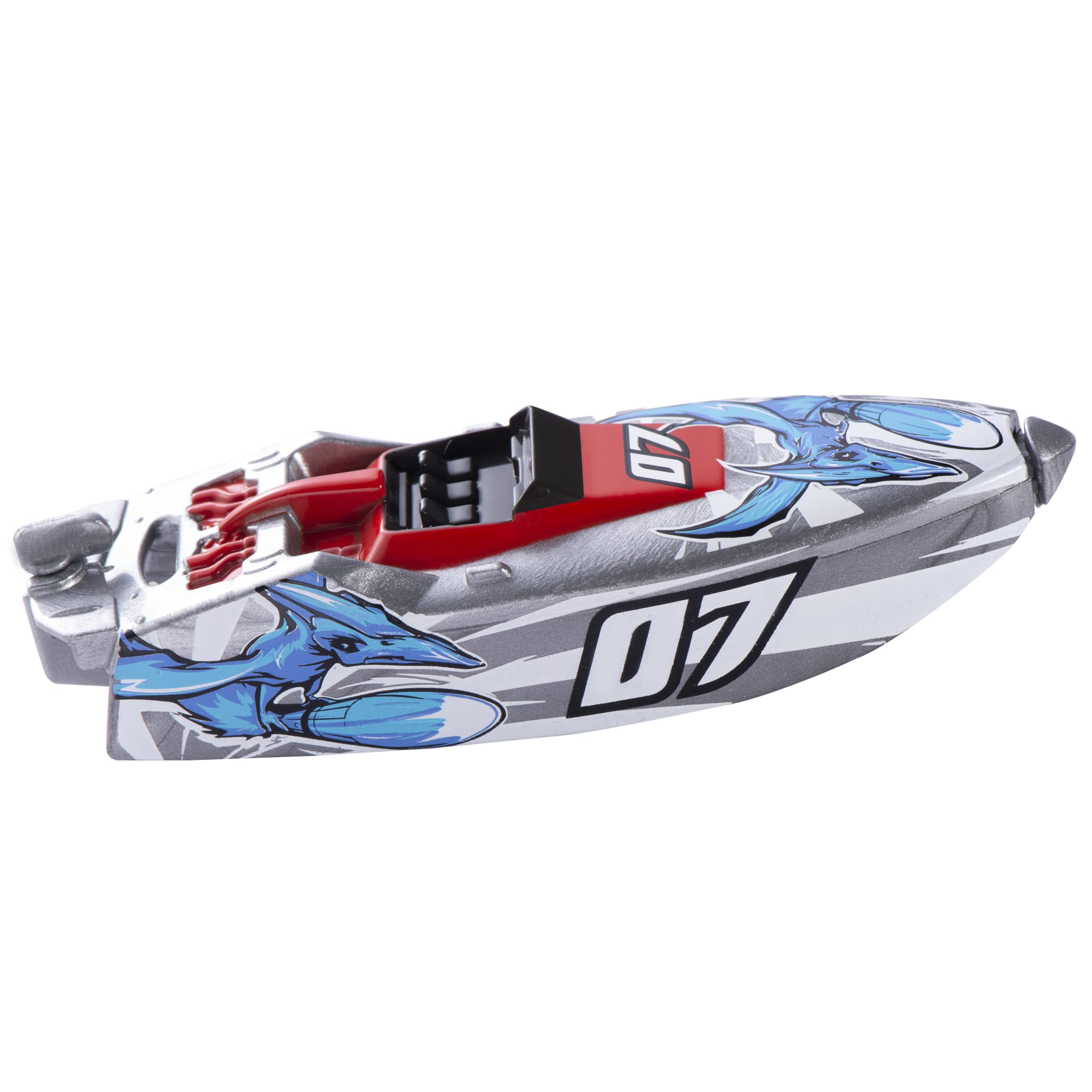 Micro Boats Wave 3 Dino Racers Series 3 by ZURU (2 Pack) Fully Motorized, Self-Steering Micro Toy Boat 25306 Multicolor