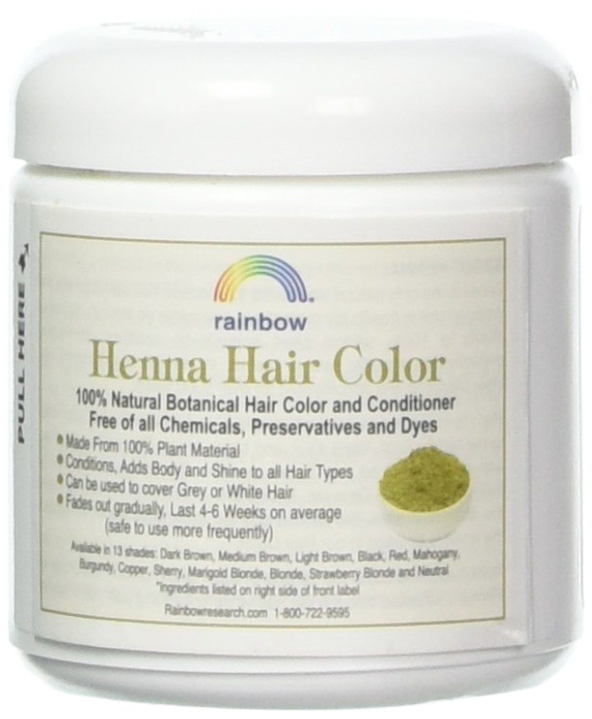 Rainbow Research Henna Hair Color and Conditioner, Persian Brown Chestnut, 4 Ounce (HEN40004)