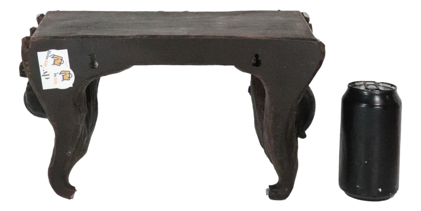 Ebros Whimsical Climbing Black Bears by Tree Branches with Heart Shaped Center Arch Wall Hanging Floating Shelf 13.5" Wide Rustic Bear Family Decorative Cabin Lodge Country Mountain Western Homes