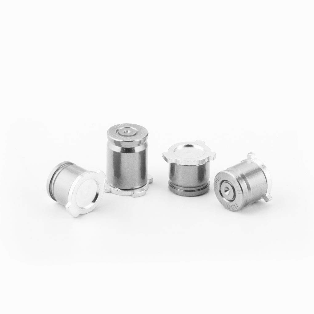 Metal Thumbsticks Joysticks for Xbox One, Aluminum Alloy ABXY Bullet Buttons Analog Grip Replacement Parts for Xbox One, for Xbox One S/X/Series X Controllers with Installation Tools(Silver)