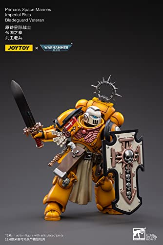 HUAXI DARK SOURCE(HAINAN)TECH JOYTOY WH 40K PRIMARIS Imperial FIST BLADEGUARD Vet 1/18 FIG