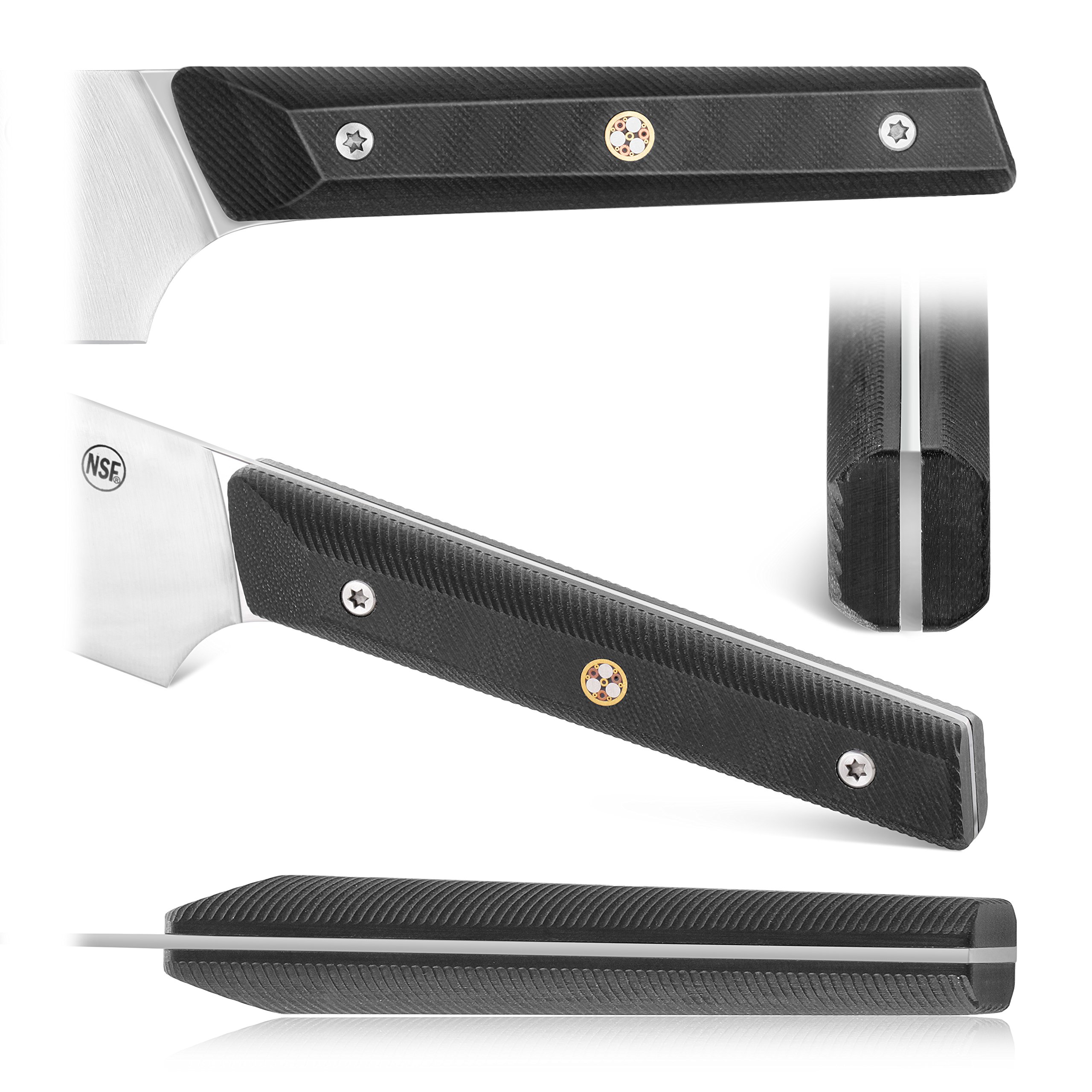 Cangshan TG Series 1021325 Swedish 14C28N Steel 3-Piece TAI Knife Block Set, Walnut