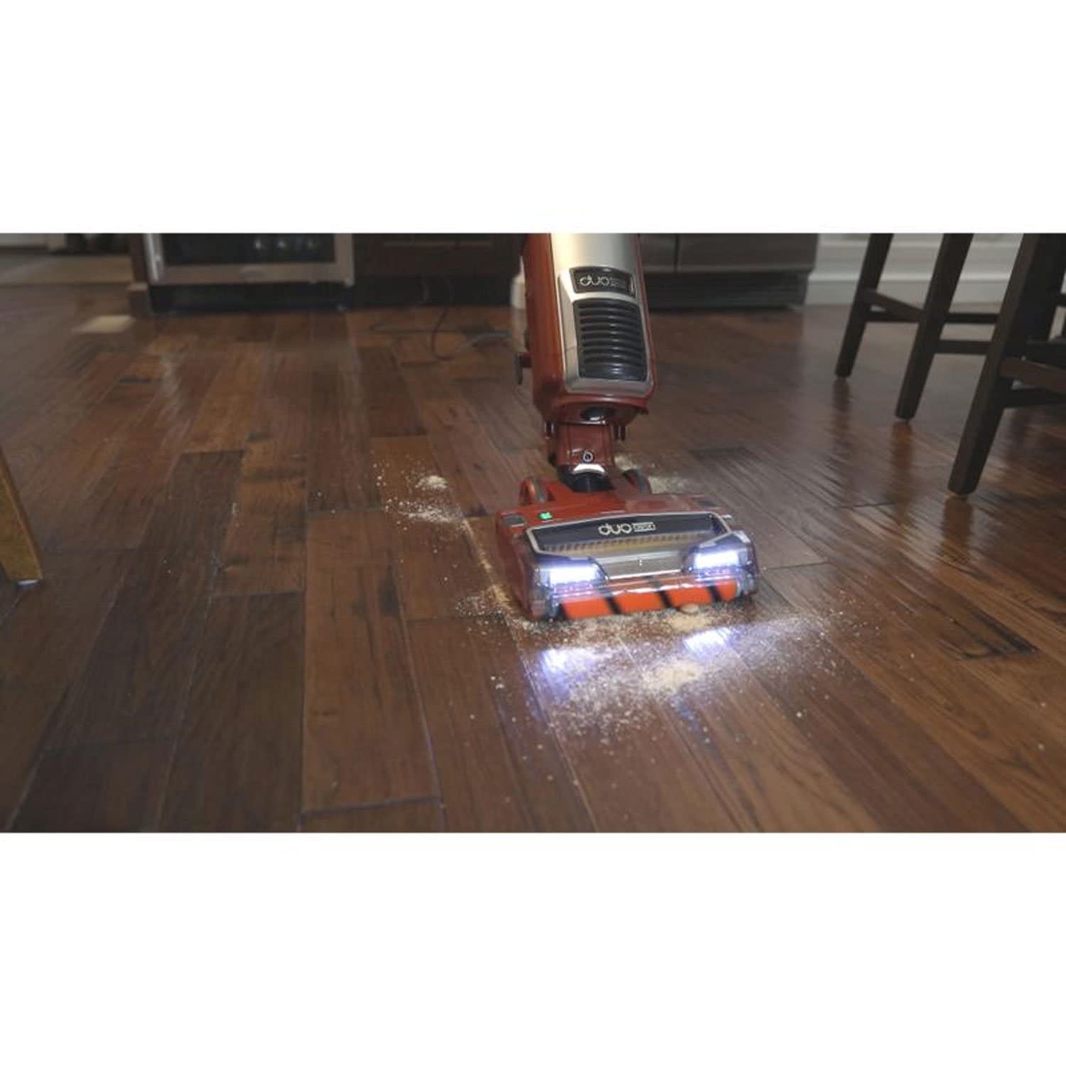 Shark QU202Q DuoClean Slim Upright Vacuum (Red) (Renewed)
