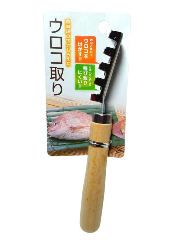 JapanBargain 1885 Fish Scaler Scale Remover Tool Seafood Fishing Cleaning Kit