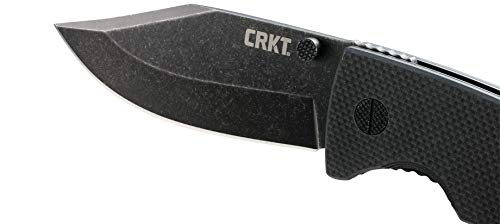 CRKT Gulf EDC EDC Folding Pocket Knife: Heavy Duty Everyday Carry Work Knife, Liner Lock, Clip Point Blade with Stonewash Finish, G10 Handle 2795