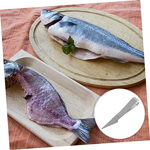 Grill Scraper Tool 10pcs Hair Puller Seafood Tools Hair Shaver Pin Bone Pliers Flat Hair Pliers Wool Puller Chicken Hair Tweezers Boneless Fish Bone Kitchen Supplies Razor Silver