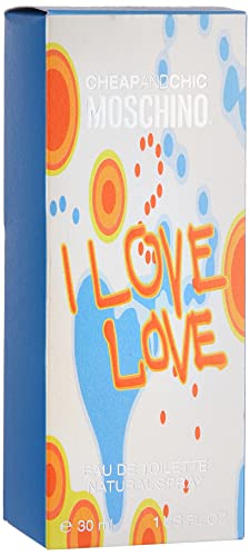 MOSCHINO I Love Love Eau de Toilette Spray, 1 Ounce