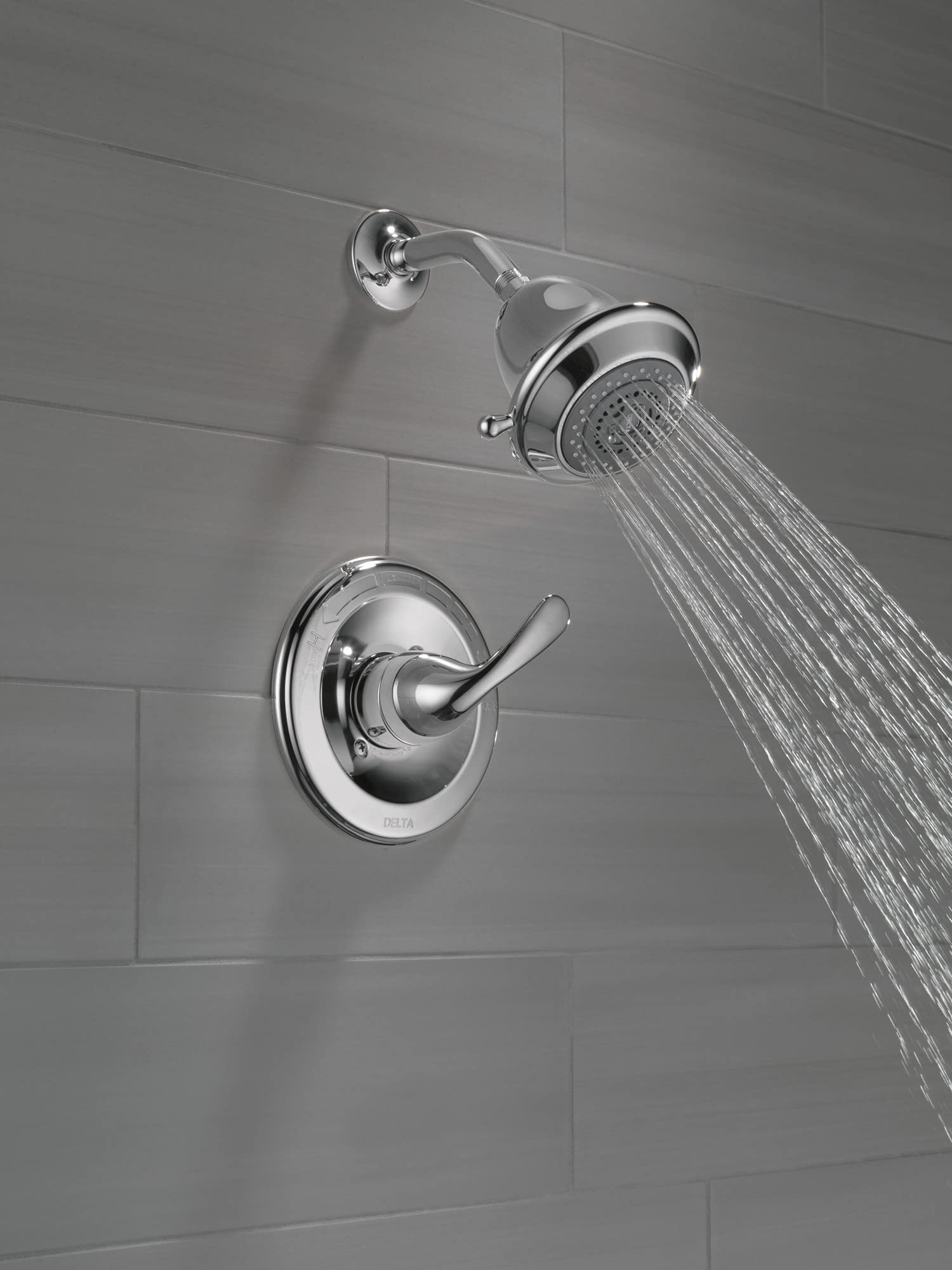 Delta Faucet Classic 13 Series Shower Faucet Set with 3-Spray Shower Head, Shower Handle, Chrome Shower Faucet, Delta Shower Trim Kit, Chrome T13220-SHC