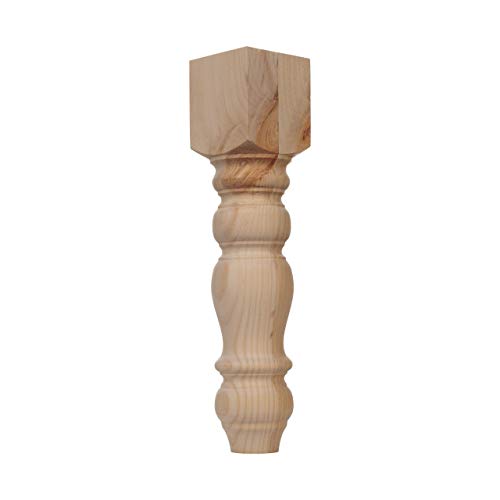 CAROLINA LEG CO. Chunky Bench Legs - Perfect for Coffee Tables - Set of 4 - Made in NC - Dimensions: 3.5" x 16"