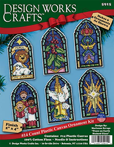 Design Works Crafts Peace on Earth Counted Cross Stitch Ornament Kit, Various (Holiday/Christmas)