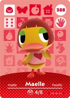 Maelle - Nintendo Animal Crossing Happy Home Designer Series 4 Amiibo Card - 388