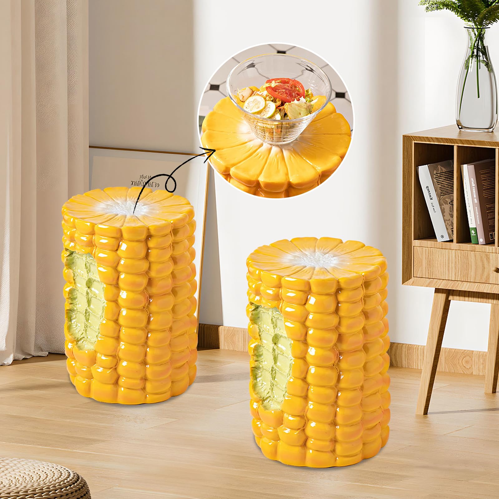 Dollar Shaped Stool with Hand Painted Fashion Shoe Change Stool for Room Living Room and Party