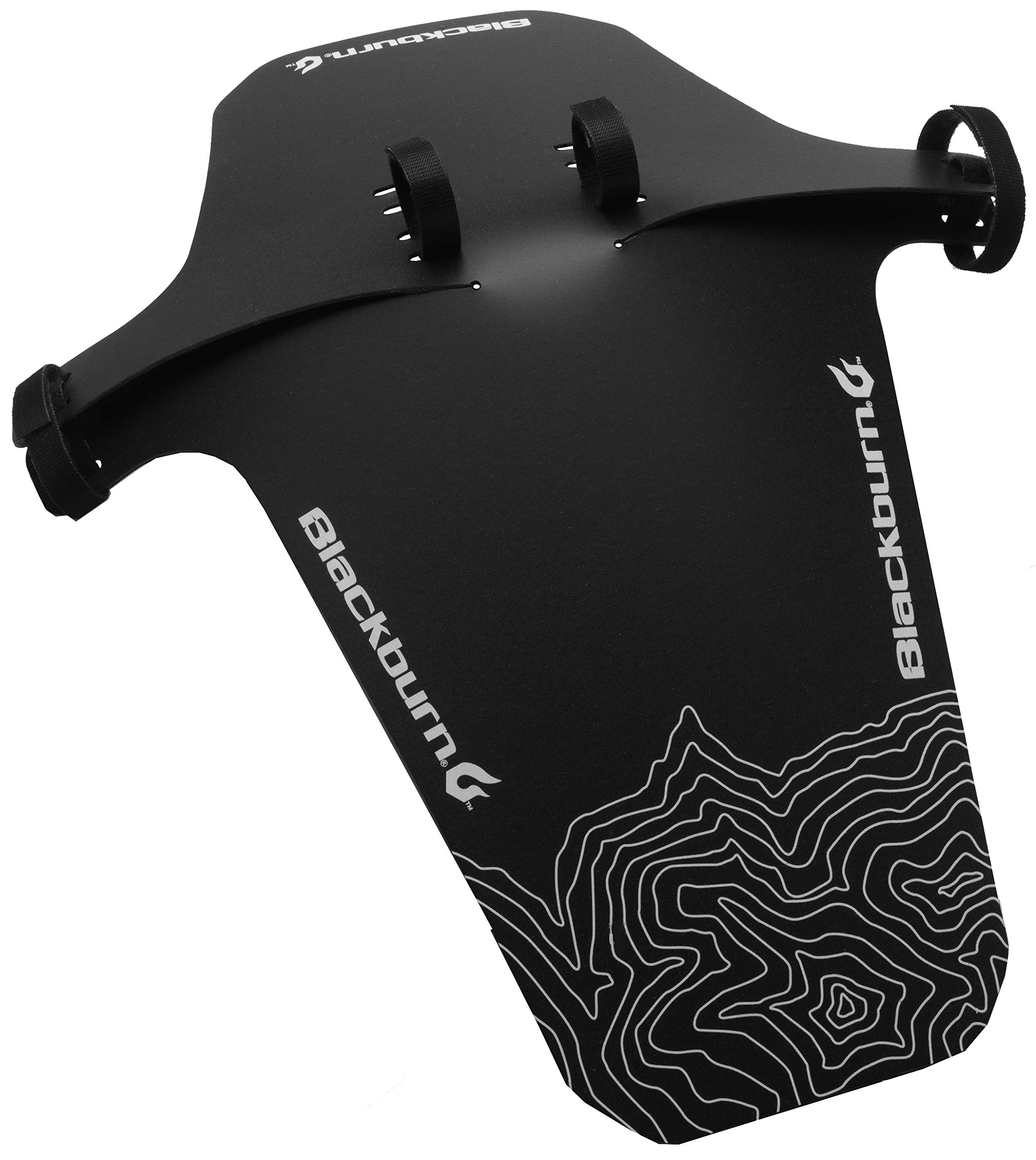 Blackburn MTB and Fat Tires Barrier Mud Guards (Black/White, Fat Tires)