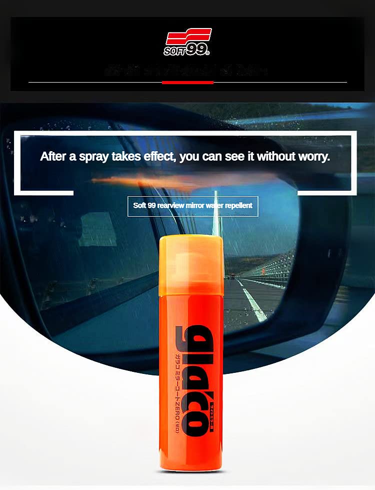 EMSUM Rainproof Spray for car Rear-View Mirror, Nano Coating Waterproof Agent, and rain Proof Cleaner for reversing Camera, with Lasting Waterproof Effect, Ensure Driving Safety in Rainy Days.