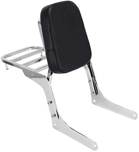 Motorcycle Rear Seat BackRest Sissy Bar Back Rest Compatible For Honda Rebel CA250 CMX250 CMX (Chrome)