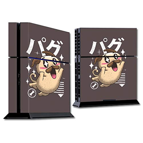 MightySkins Skin Compatible with Sony PS4 Console - Pug Kawaii | Protective, Durable, and Unique Vinyl Decal wrap cover | Easy to Apply, Remove, and Change Styles | Made in The USA