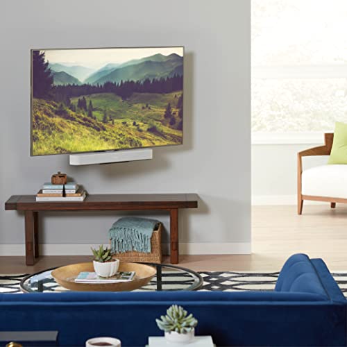 Sanus Soundbar Mount for Sonos Beam - Height Adjustable Up to 12" & Designed to Work with Any TV - Custom Fit to The Beam for Optimal Audio Performance