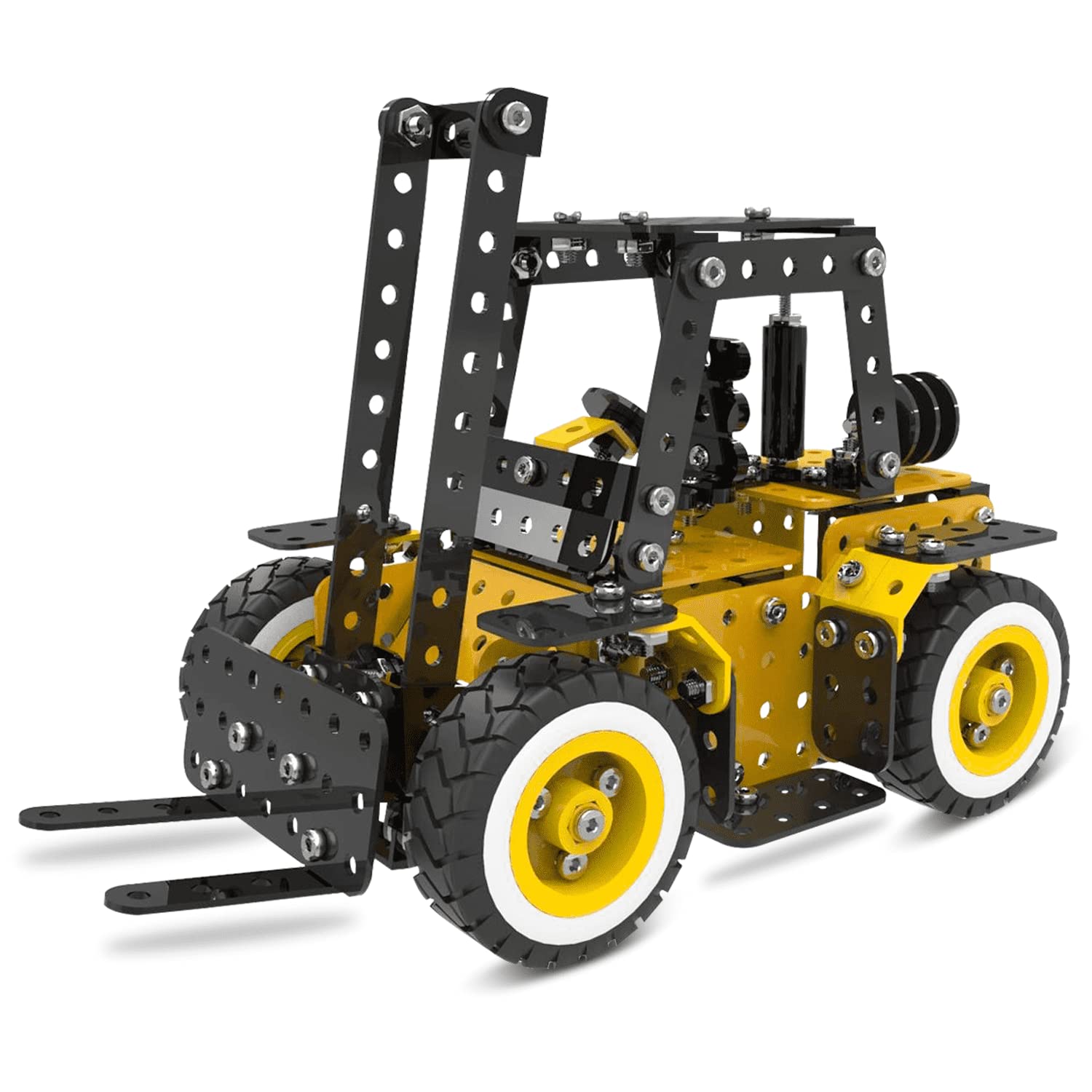 Building Set Toy Metal Forklift STEM Erector Set for Ages 8+ 371 PCS DIY Science Educational Set