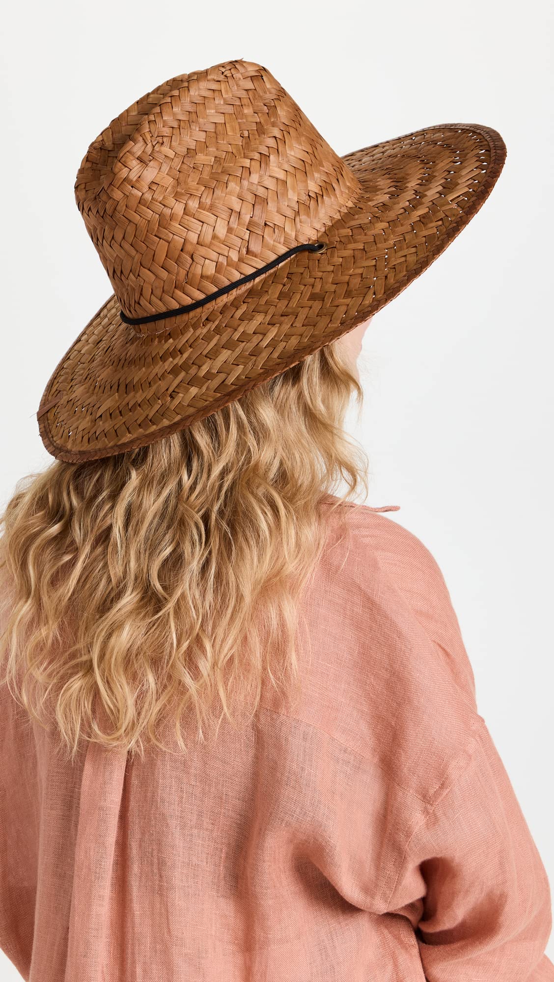 Brixton Women's Bells Straw Sun Hat, Copper, Brown, S-M