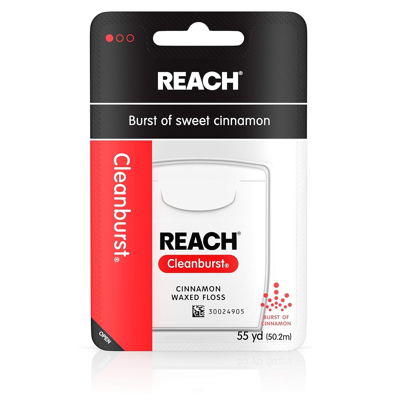 Reach Cleanburst Waxed Floss Cinnamon 55 Yards (Pack of 2)