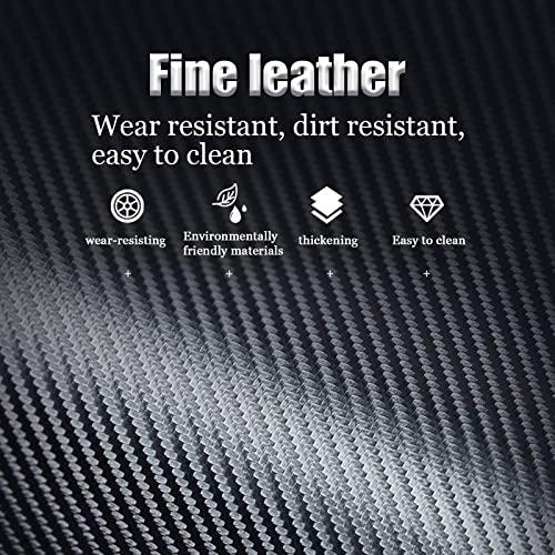 cueclue 4 Pack Car Door Handle Sticker, Carbon Fiber Anti-Scratches Protective Films, Car Door Scratches Protector, Door Handle Side Sticker, Auto Universal Door Handle Decoration Sticker (Black)