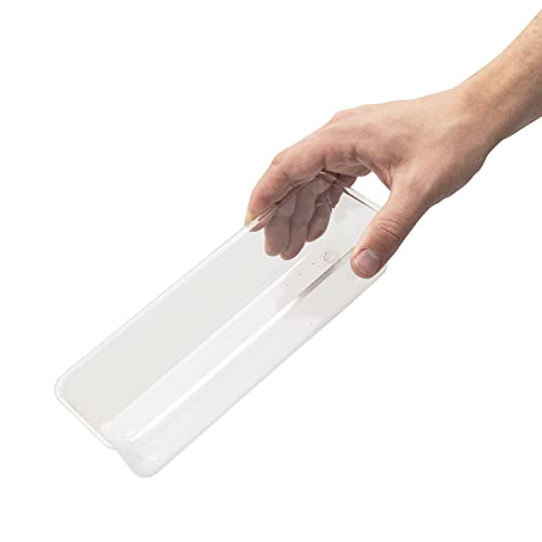 Details lab Ziplock Bag Storage Organizer with Clear Acrylic Bonus Drawer, Holds Plastic Food Baggies for Kitchen Pantry Drawer, Compatible with All-Size Ziploc Bags, Food Container Organizer