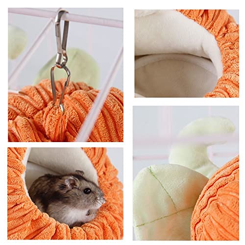 DIEWU Pet Winter Hanging Plush House Hammock Warm Bed Nest for Hamster Guinea Pig Hedgehog Chinchilla