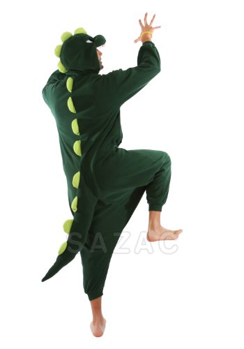 SAZAC Dinosaur Kigurumi - Onesie Jumpsuit Halloween Costume